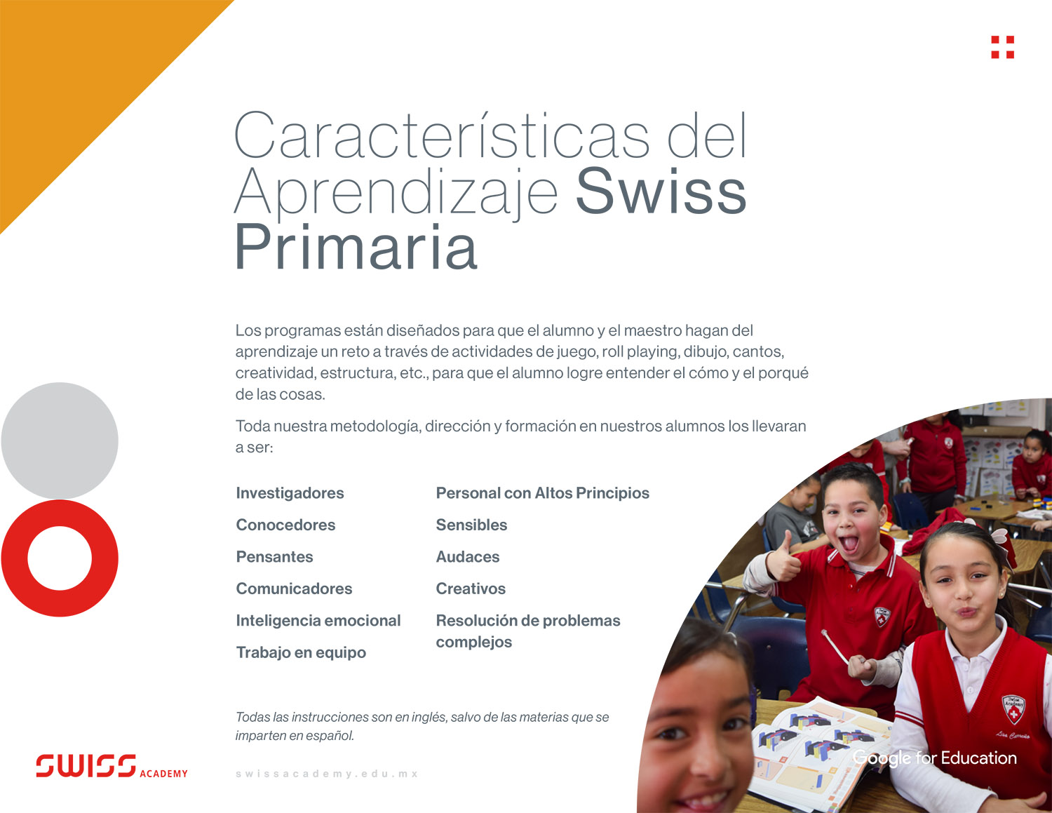 Niveles – Swiss Academy